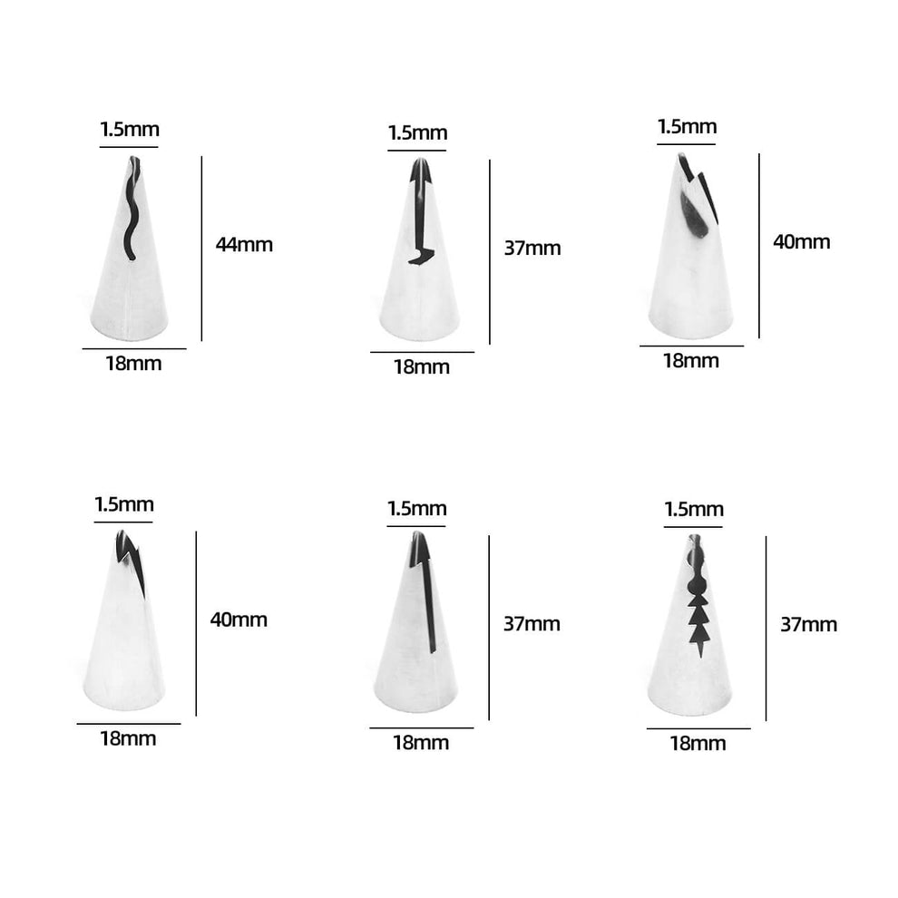 PME Ruffle Piping Tips Icing Nozzles Decorating Tubes – kowanii