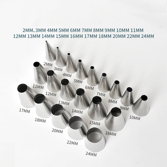 Korea Icing Piping Tips Round Cake Decorating Tip Nozzle Tube