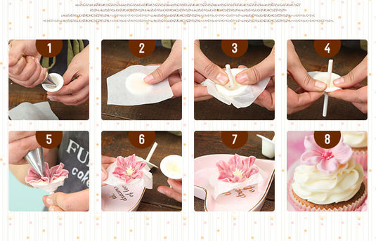 kowanii Lily Flower Nail Baking Tools Supplies