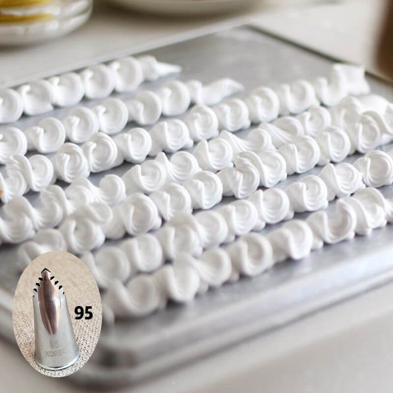 Korean Leaves Piping Tips Icing Nozzle Tube #95 #94 – kowanii