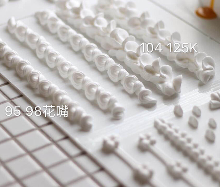 Korean Leaves Piping Tips Icing Nozzle Tube #95 #94 – kowanii