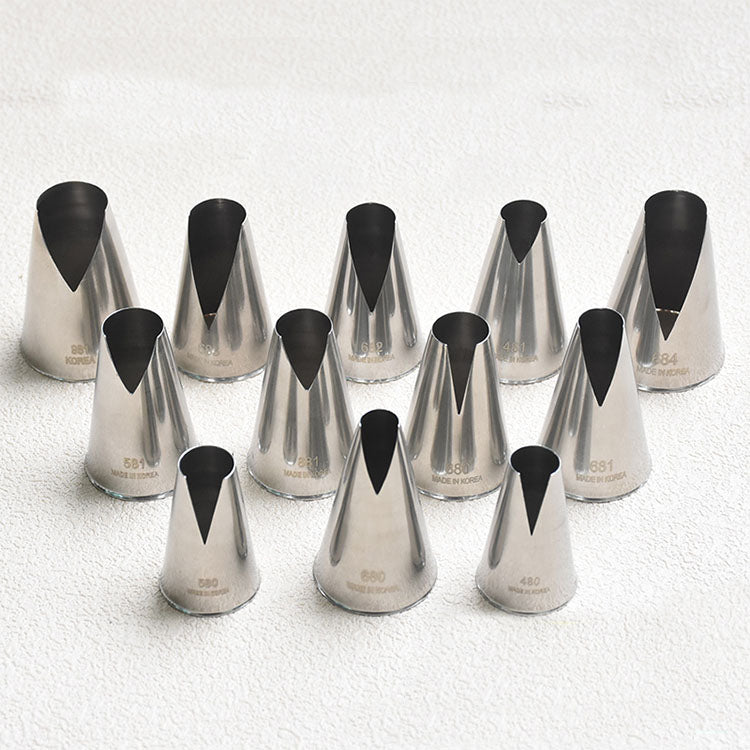 Korea Cake Decorating Tip Icing Piping Nozzle #480 #481 #580 #581 – kowanii