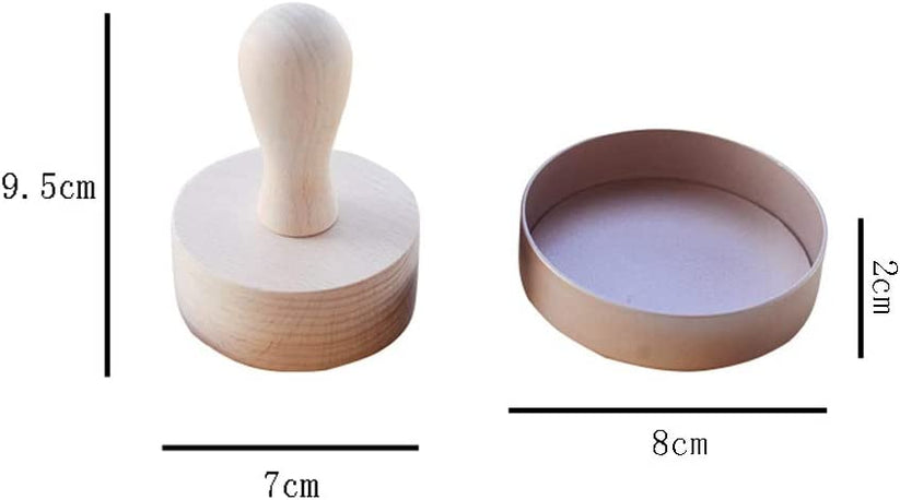 Egg Tart Press Tools Mold Wooden Pastry Tamper Pusher – kowanii